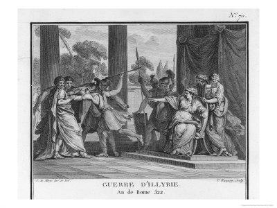 'Teuta Queen of the Illyrians Orders the Roman Ambassadors to be Killed ...