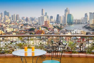 'Thailand - Bangkok city aerial skyline, Bangkok' Photo | AllPosters.com