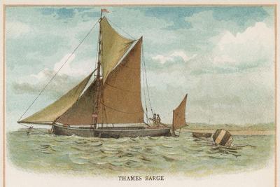 Thames Barge, Used for Carrying Hay and Other Commodities Prints ...