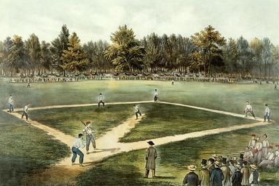 'The American National Game of Baseball - Grand Match at Elysian Fields ...