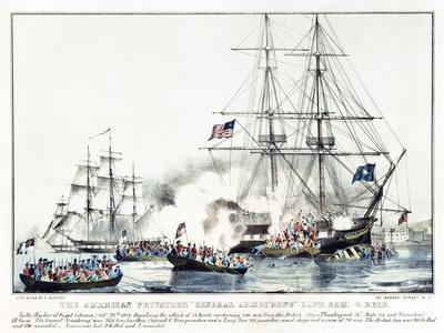'The American Privateer General Armstrong Capt. Sam C. Reid (Colour ...