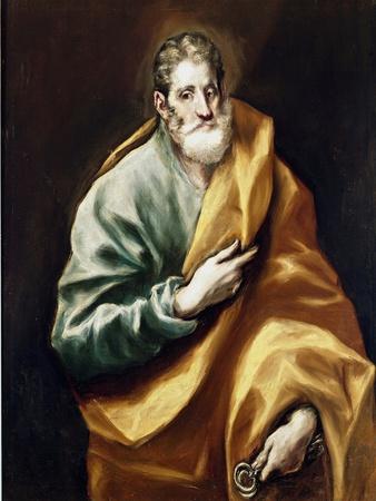 'The Apostle Saint Peter. 1610-1614 (Oil on Canvas)' Giclee Print - El ...