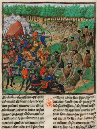 The army of Alexander the Great fights the Giants, 1448 Giclee Print ...