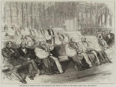 'The Bench of Bishops During the Debate in the House of Lords on the ...