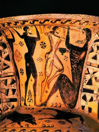 'The Blinding of Polyphemus, 7th circa BCE, Early Attic Amphora, Black ...