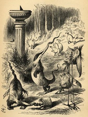 'The Borogoves, Toves and the Raths, Illustration from 'Through the ...