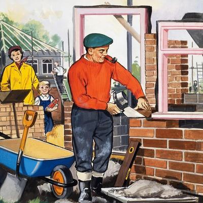 'The Bricklayer' Giclee Print | AllPosters.com