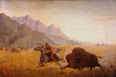 'The Buffalo Hunter' Giclee Print - Seth Eastman | AllPosters.com