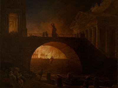 'The Burning of Rome' Giclee Print - Hubert Robert | AllPosters.com