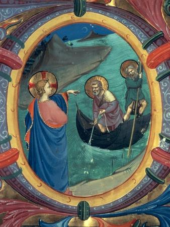 'The Calling of St. Peter and St. Andrew, Detail of Historiated Initial ...