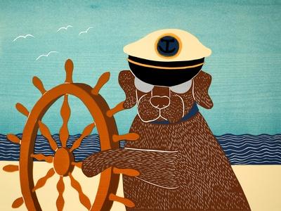 'The Captain Choc' Giclee Print - Stephen Huneck | AllPosters.com