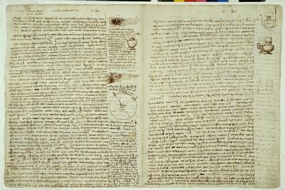 'The Codex Hammer, Pages 124-127, 1508-12' Giclee Print - Leonardo da ...