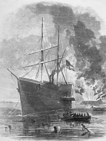 'The Confederate Steamer 'Nashville' Running the Blockade At ...