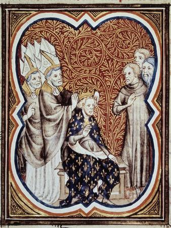 'The Coronation of King Louis VI the Fat - by Jean Fouquet' Giclee ...
