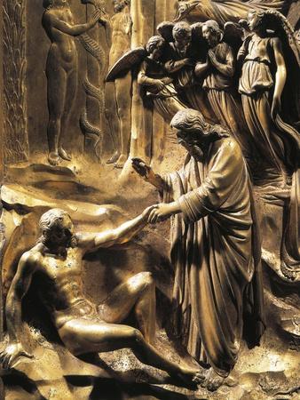 'The Creation of Adam, Detail from the Stories of the Old Testament ...