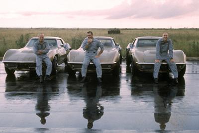 'The Crew of Apollo 12 as They Sit on their Chevrolet Corvette ...