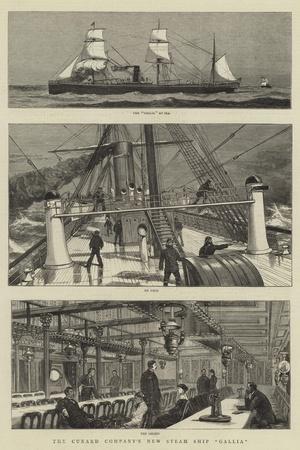 'The Cunard Company's New Steam Ship Gallia' Giclee Print | AllPosters.com