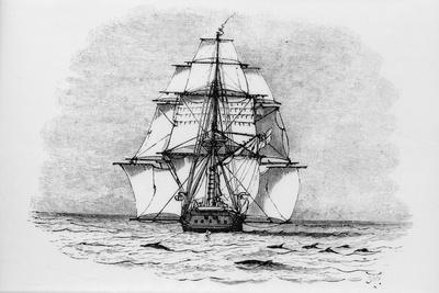 'The Darwin Crew Homeward Bound aboard the HMS Beagle' Giclee Print ...