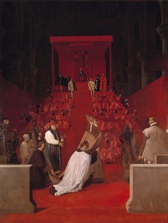 The Duke of Alba in the Church Saint Gudule, Brussels by Jean Auguste ...