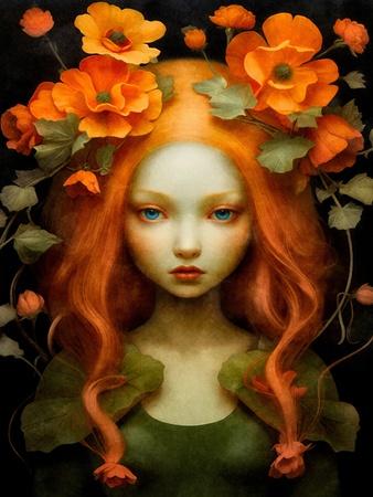 Flower Madonna 8 Art - The Dutch Lady | AllPosters.com