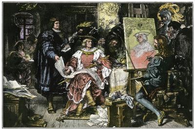 'The Emperor Maximilian I in the Studio of Albrecht Durer (1471-1528 ...