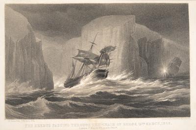 'The Erebus Passing through the Chain of Bergs, 13Th March, 1842, from ...