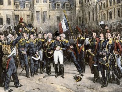 'The Farewell of Napoleon Bonaparte (1769-1821) Has the Imperiale Guard ...