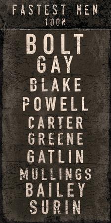 'The Fastest Men' Giclee Print - The Vintage Collection | AllPosters.com