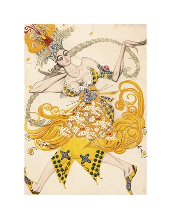 'The Firebird Ballet' Premium Giclee Print - Leon Bakst | AllPosters.com