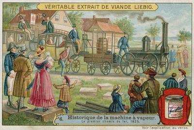 'The First Steam Railway, 1825' Giclee Print | AllPosters.com