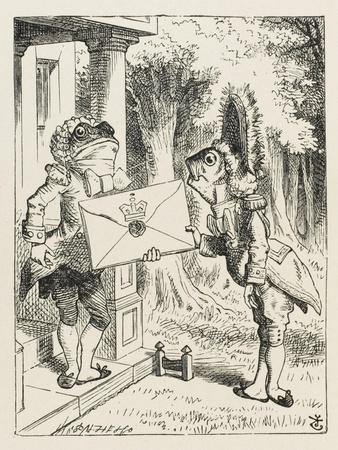 'The Fish Footman and the Frog Footman' Art - John Tenniel | AllPosters.com