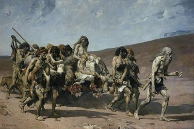 'The Flight of the Cainites, c.1880' Giclee Print - Fernand Cormon ...