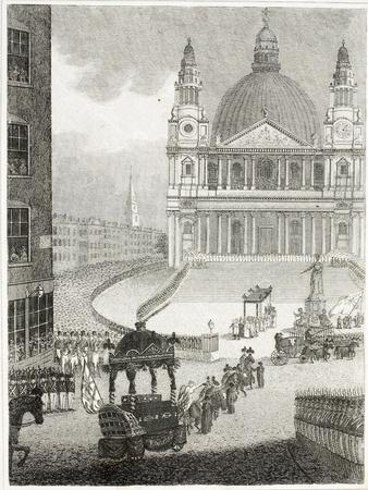 The Funeral of Lord Nelson, on 9th January 1806, 1815 Giclee Print ...