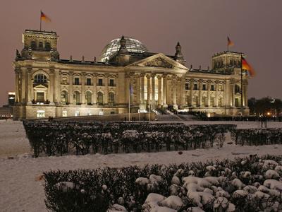 'The German Parliament in the Old Reichstag Building, Berlin, Germany ...