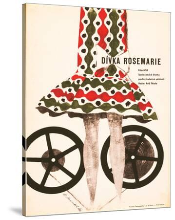 'The Girl Rosemarie-Divka' Stretched Canvas Print | AllPosters.com