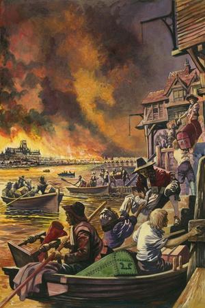 'The Great Fire of London 1666' Giclee Print - Peter Jackson ...