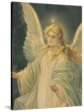 'The Guardian Angel - Detail' Stretched Canvas Print - The Victorian ...