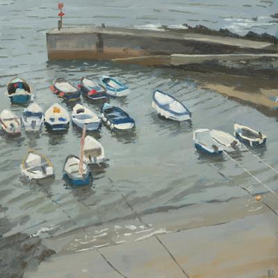 'The Harbour Portscatho' Giclee Print - Lesley Dabson | AllPosters.com