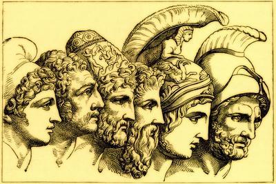 'The Heroes of the Trojan War: Paris, Diomedes, Odysseus, Nestor ...