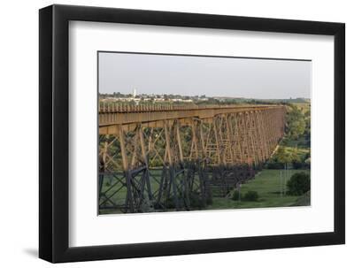 'The High Line Railroad Bridge Trestle in Valley City, North Dakota ...