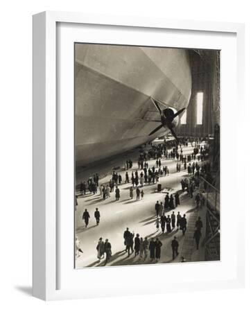 'The Hindenburg Zeppelin - 1936 Olympics' Photographic Print ...
