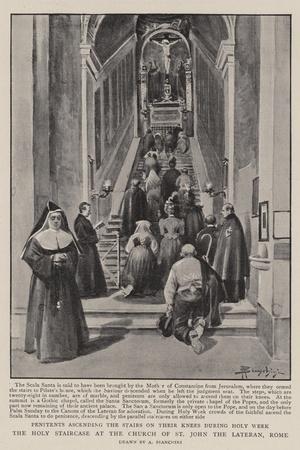 'The Holy Staircase at the Church of St John the Lateran, Rome' Giclee ...