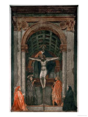 'The Holy Trinity, Fresco' Giclee Print - Masaccio | AllPosters.com