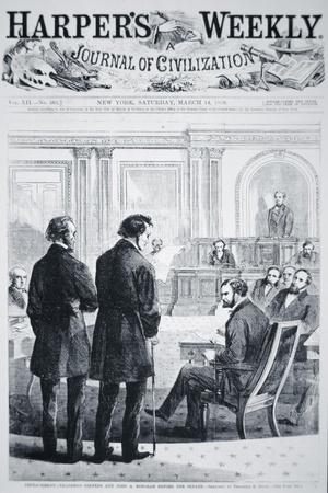'The Impeachment of President Andrew Johnson' Giclee Print - American ...