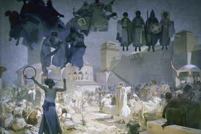 'The Introduction of the Slavonic Liturgy, from the 'slav Epic', 1912 ...