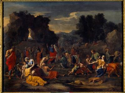 'The Israelites Collecting Manna (Manna) in the Desert, 17Th Century ...