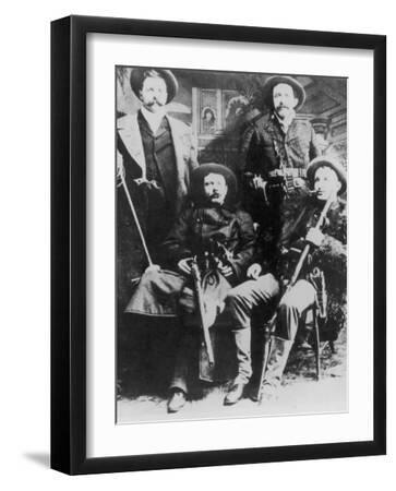 'The James-Younger Gang (L-R): Cole Younger Jesse James Bob Younger ...