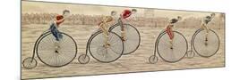 'The Last Lap, Penny Farthing Race Woven Silk Stevengraph, by Thomas ...