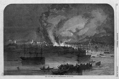 'The Late Great Fire in Constantinople.' Giclee Print | AllPosters.com