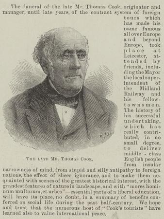 'The Late Mr Thomas Cook' Giclee Print | AllPosters.com